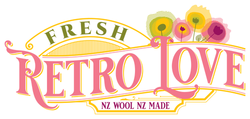 Fresh Retro Love New Zealand Wool Blankets Made in NZ