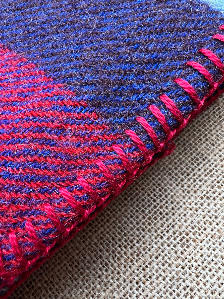 Half size TRAVEL RUG/THROW - ideal for pram or knee rug. NZ Wool ...