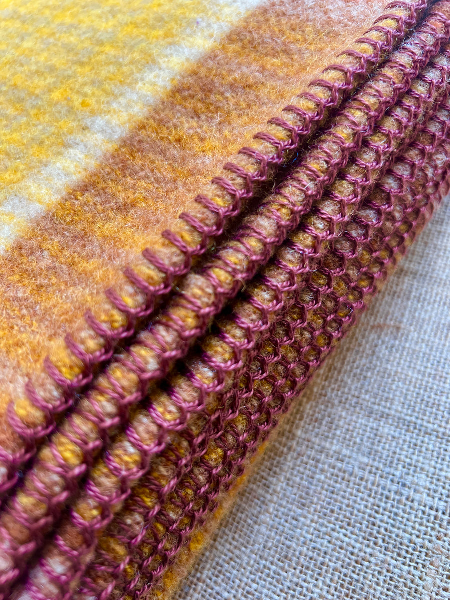 Super Thick Exceptional Terracotta SINGLE New Zealand Wool Blanket ...