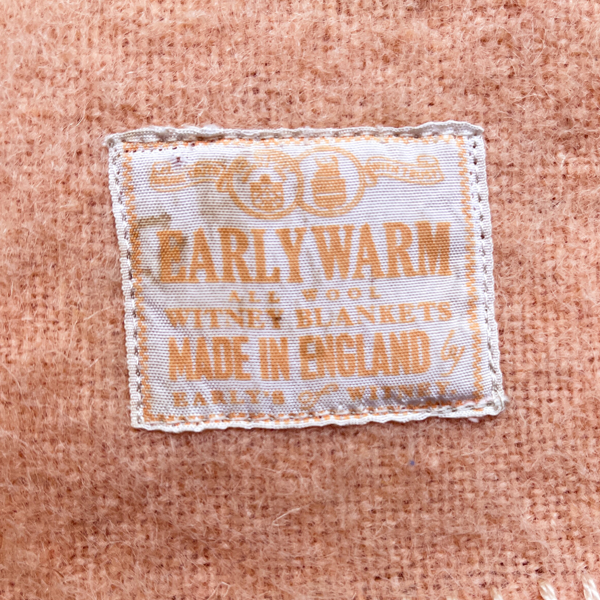 Super Soft Peach WITNEY SINGLE English Wool Blanket – Fresh Retro Love