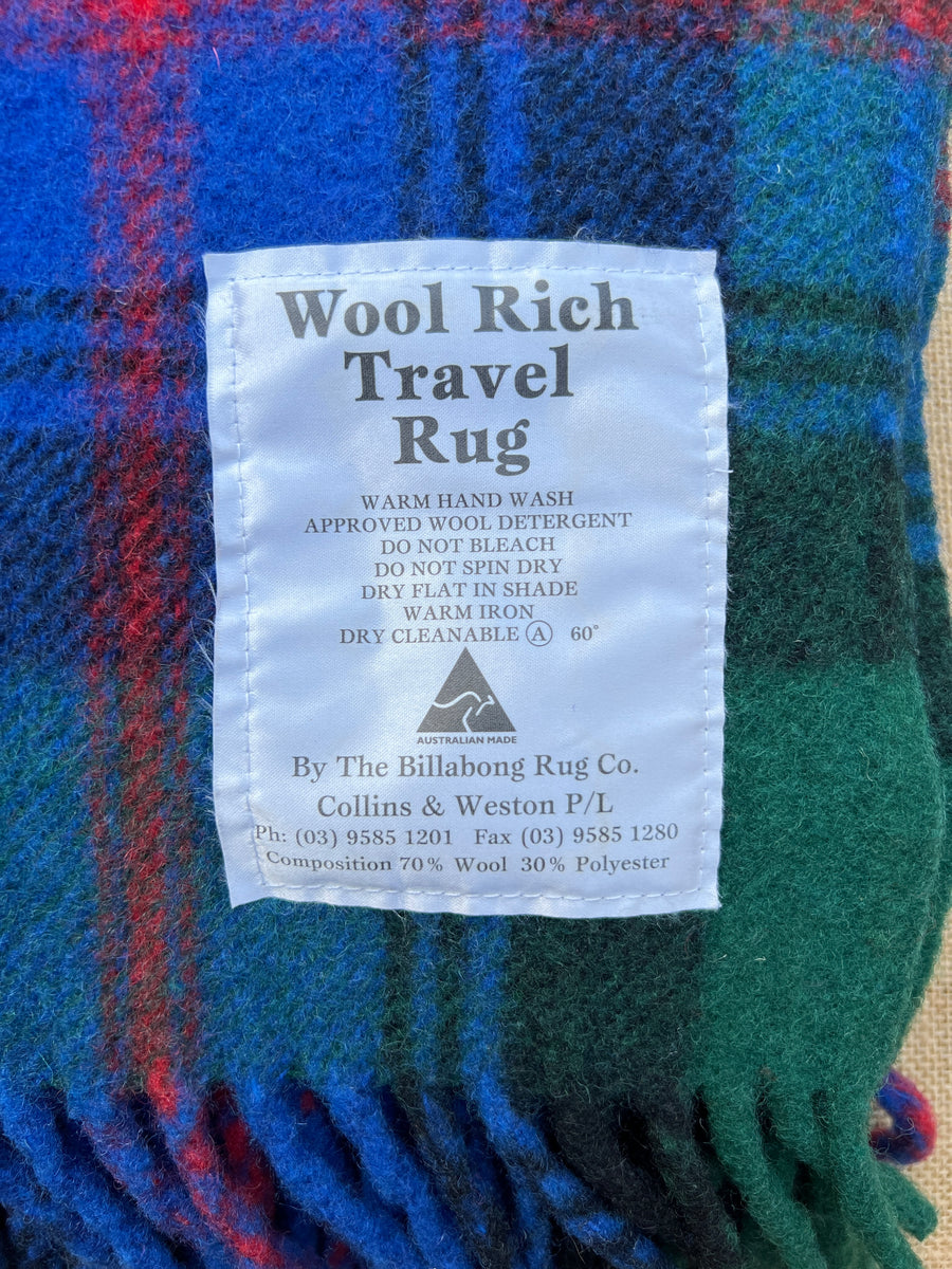 Thick and Cosy Wool Rich TRAVEL RUG - Australian made – Fresh Retro Love